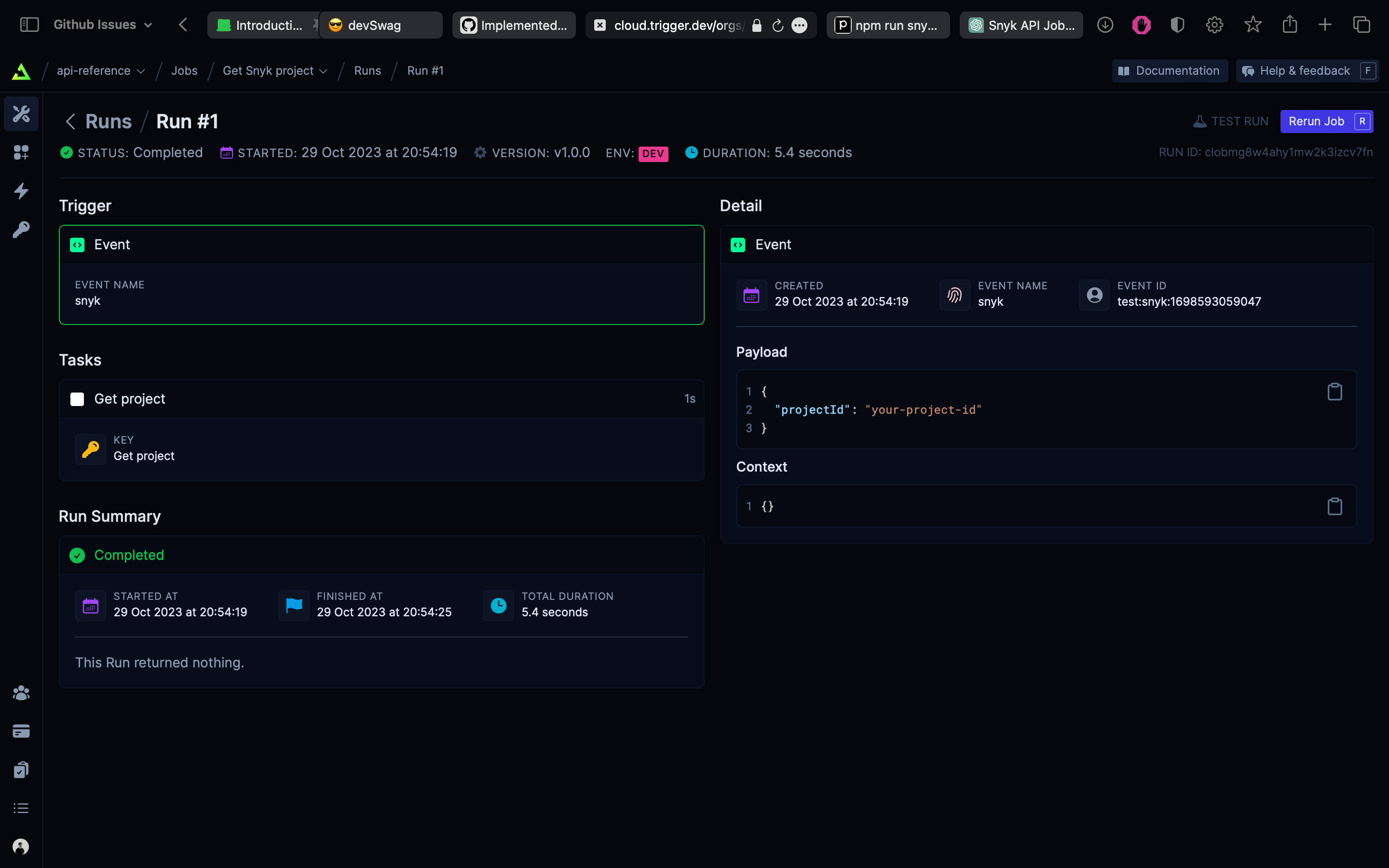 Implemented Snyk Api Integration With Trigger Jobs By Sweetdevil144 · Pull Request 79
