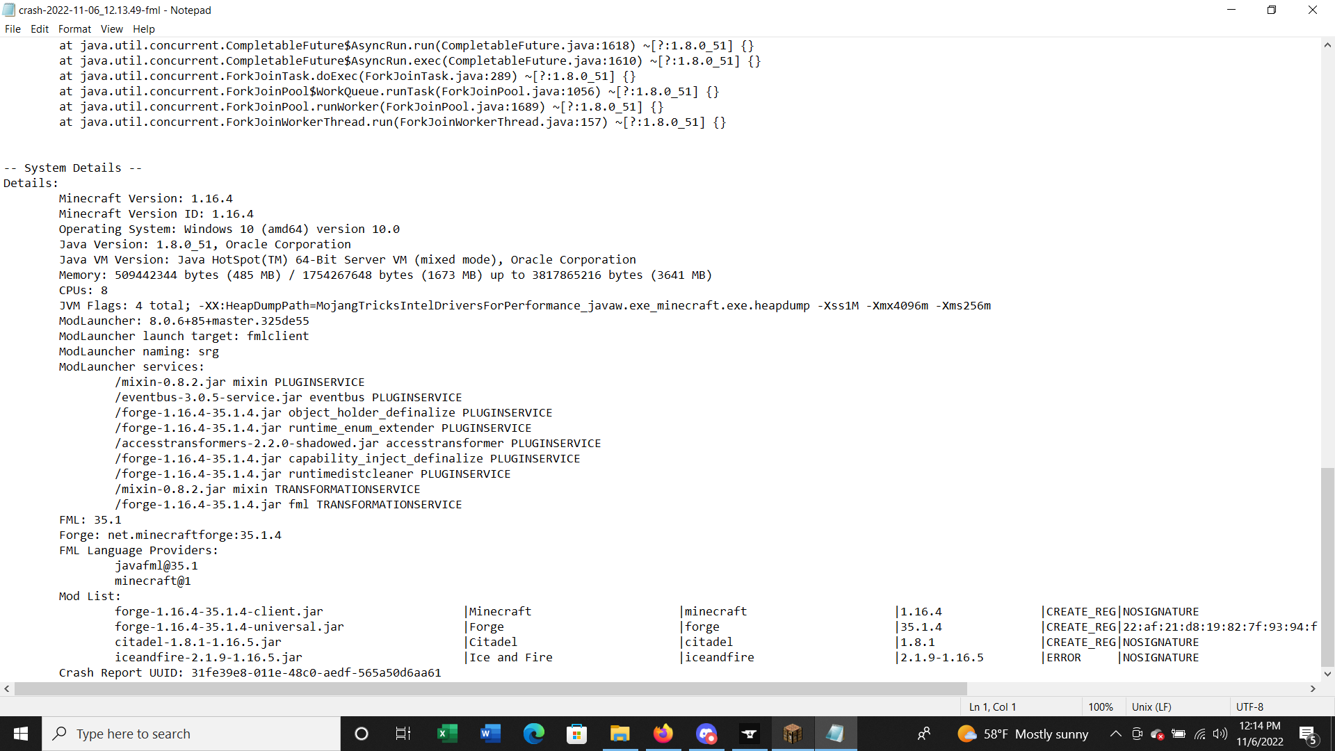 Crash Upon Start Up [Version 2.1.9-1.16.5.jar] · Issue #4679 · AlexModGuy/Ice_and_Fire · GitHub