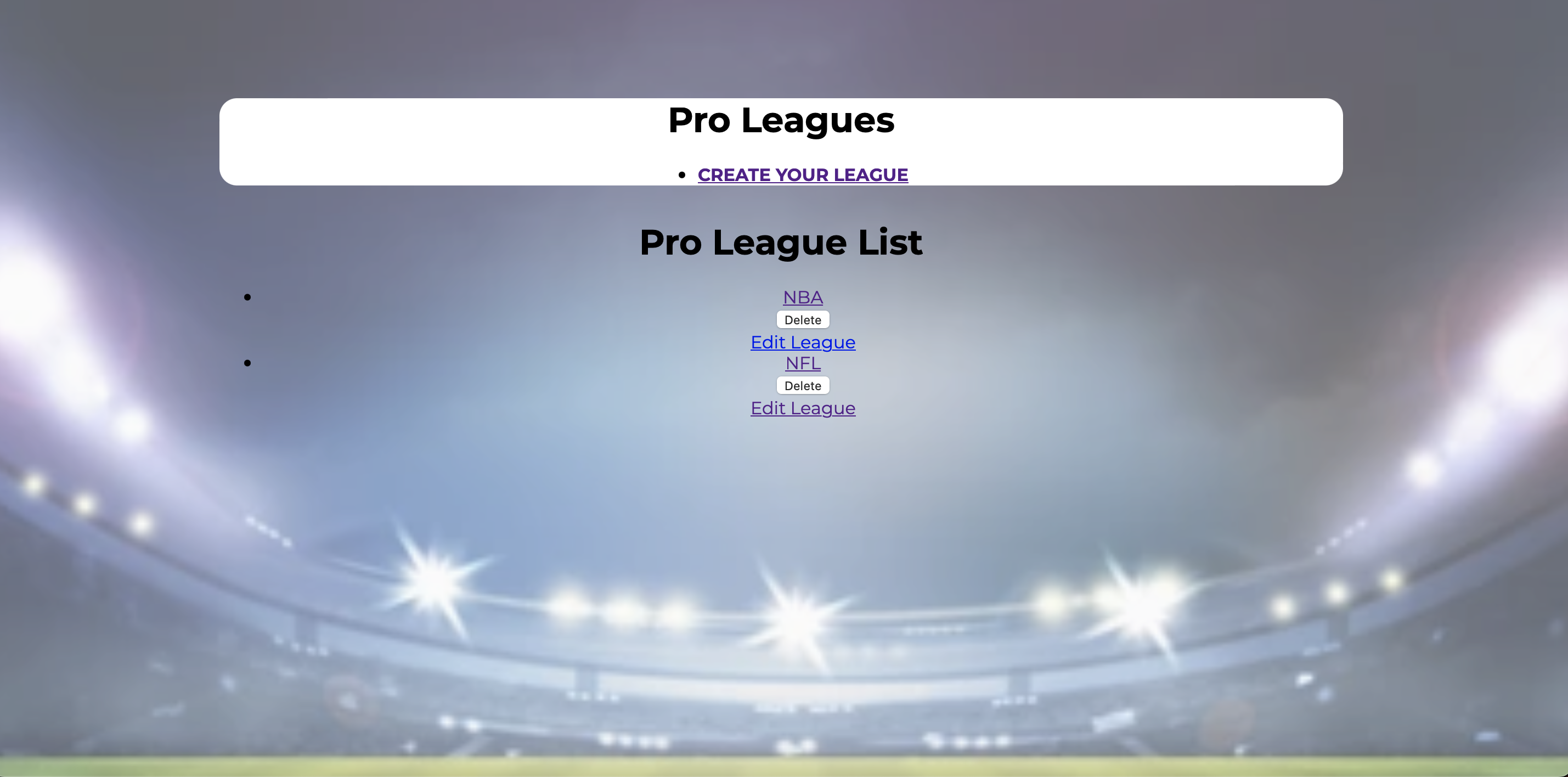 GitHub - XAVDAVIS/pro-leagues-project
