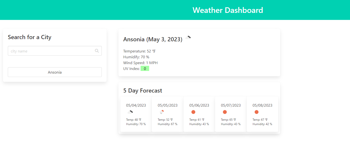GitHub - garysk94/Server-APIs-Weather-Dashboard