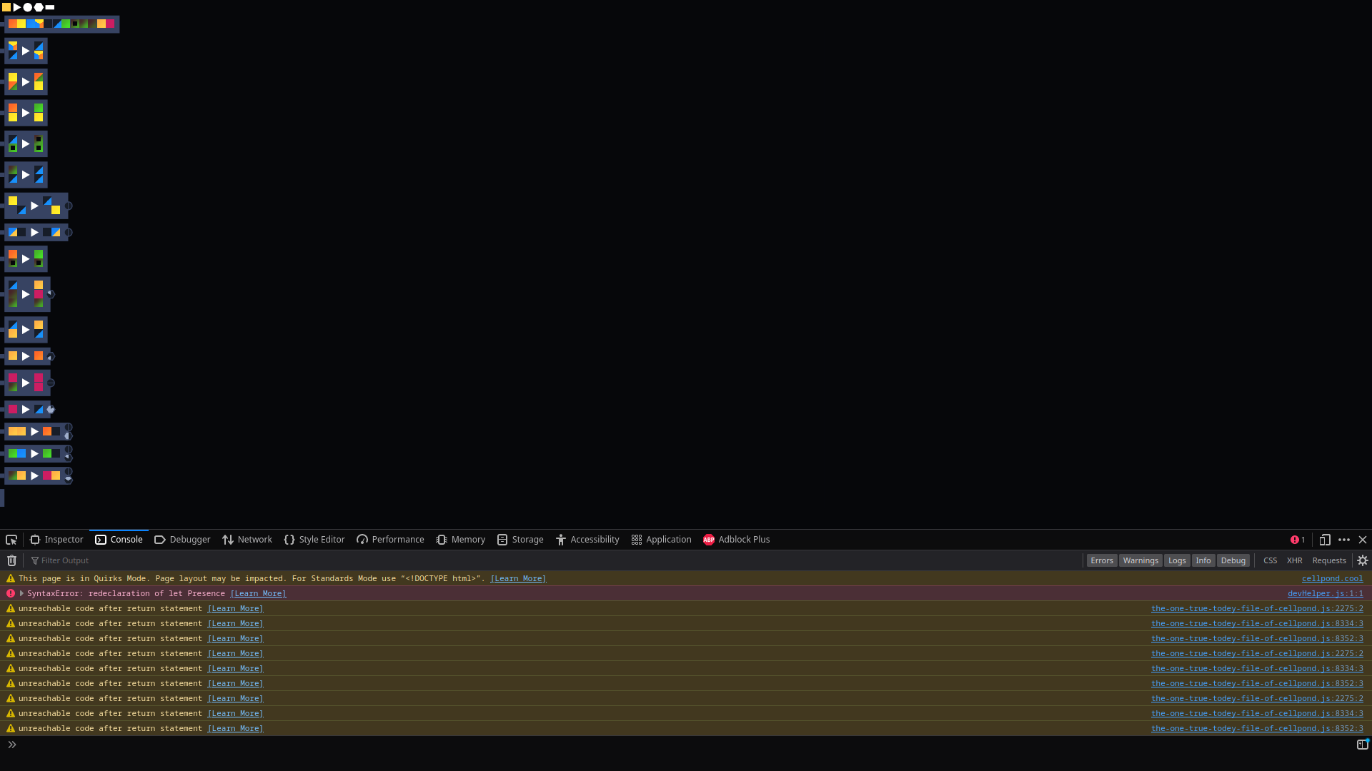 The grid vanished! · Issue #311 · TodePond/CellPond · GitHub