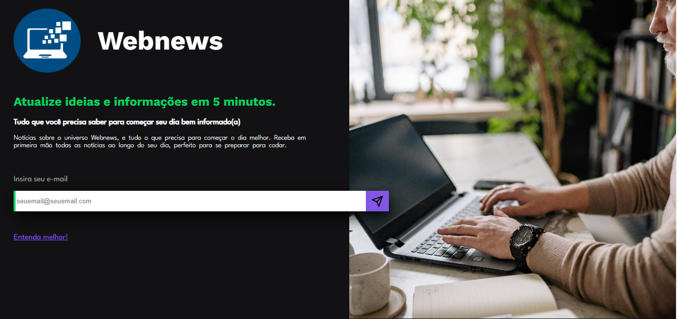 GitHub - HelcioAnicio/Webnews: A site that has the purpose of capturing leads, getting the email ...