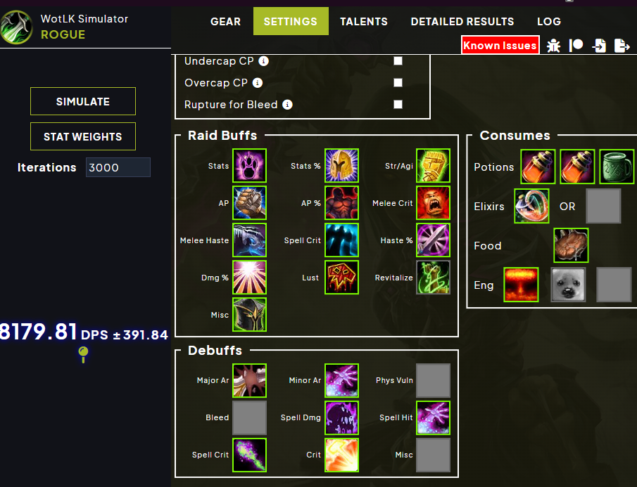 Rogue Bleed Bug on Assassination · Issue #1624 · wowsims/wotlk · GitHub