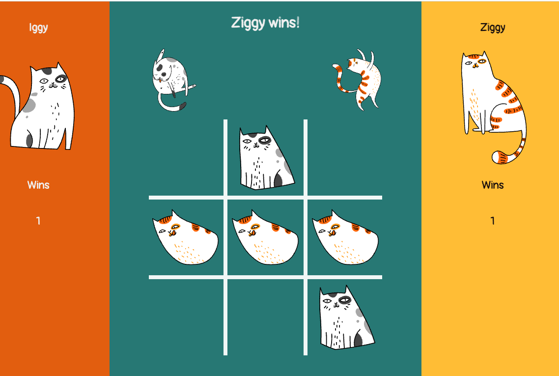 GitHub - CBradsen/Tic-Tac-Meow: Tic Tac Toe Game Project