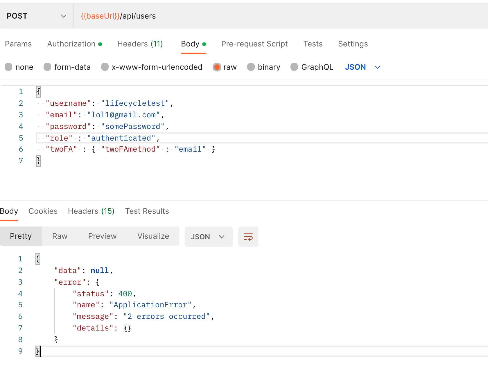 Application error omits details in API response · Issue #15379 · strapi/strapi · GitHub