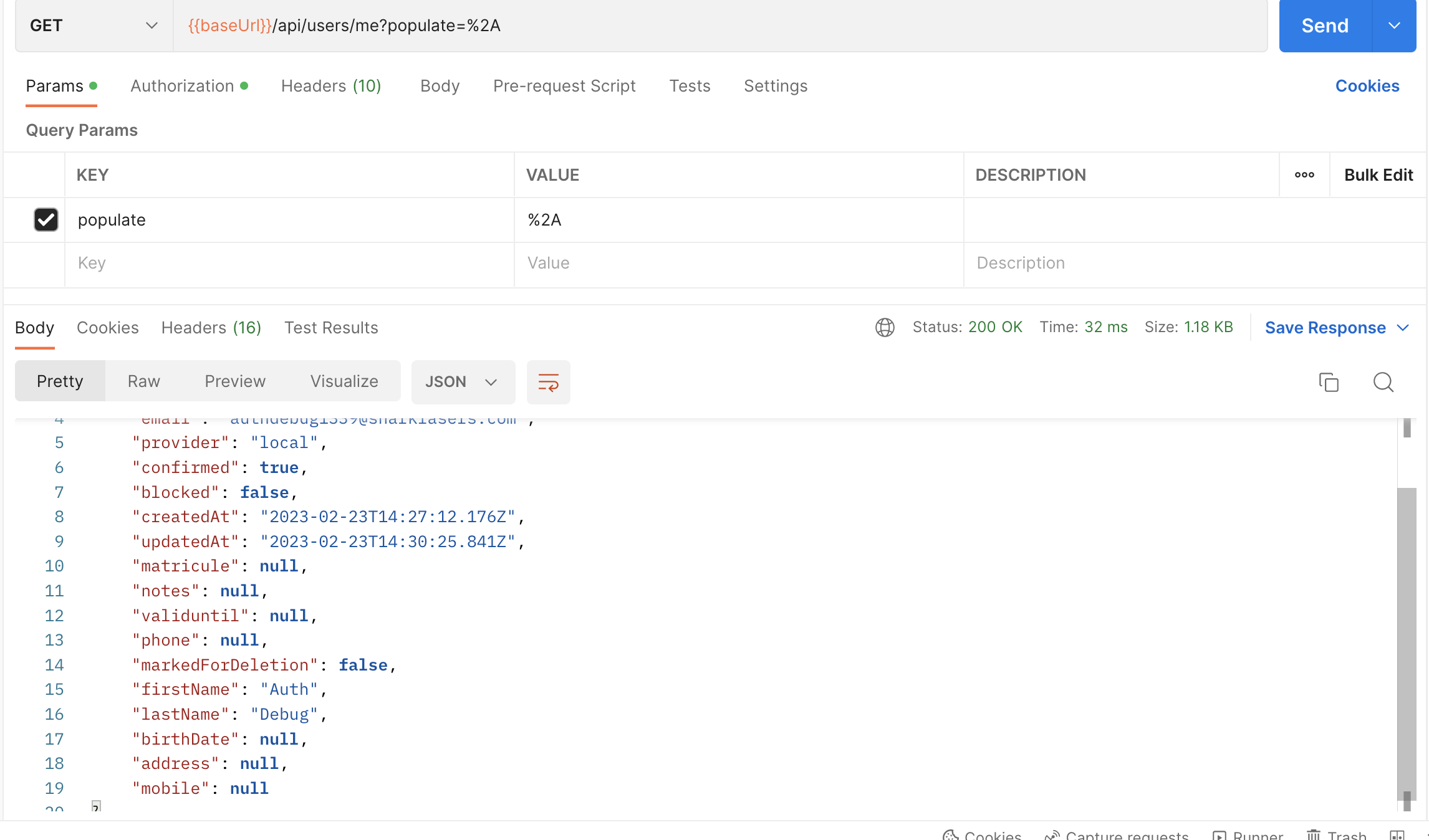 'Role' not populated when value is 'authenticated' · Issue #15898 · strapi/strapi · GitHub