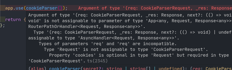 Cookie parser request in typescript? · Issue #321 · tinyhttp/tinyhttp · GitHub