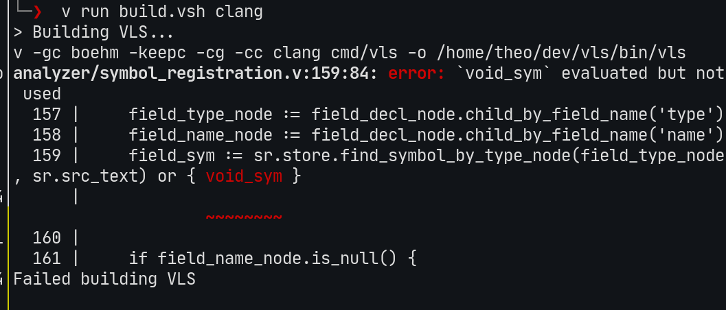 void_sym evaluated but not used · Issue #267 · vlang/vls · GitHub