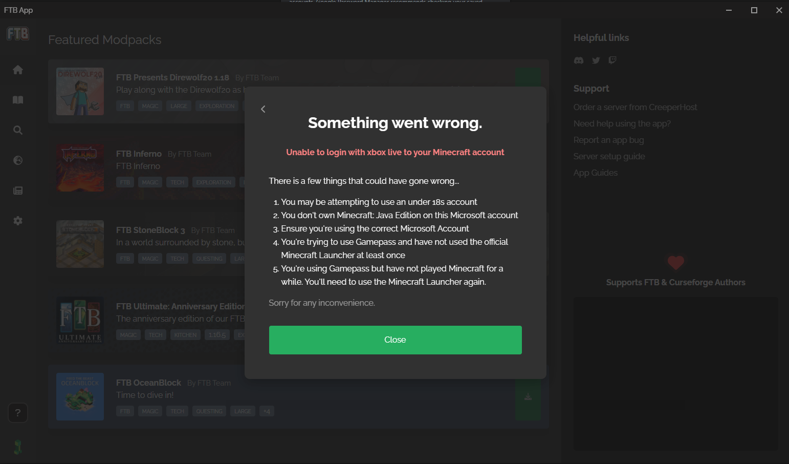 [bug] Modpack Crashes On Launch · Issue 1716 · Ftbteam Ftb Modpack Issues · Github