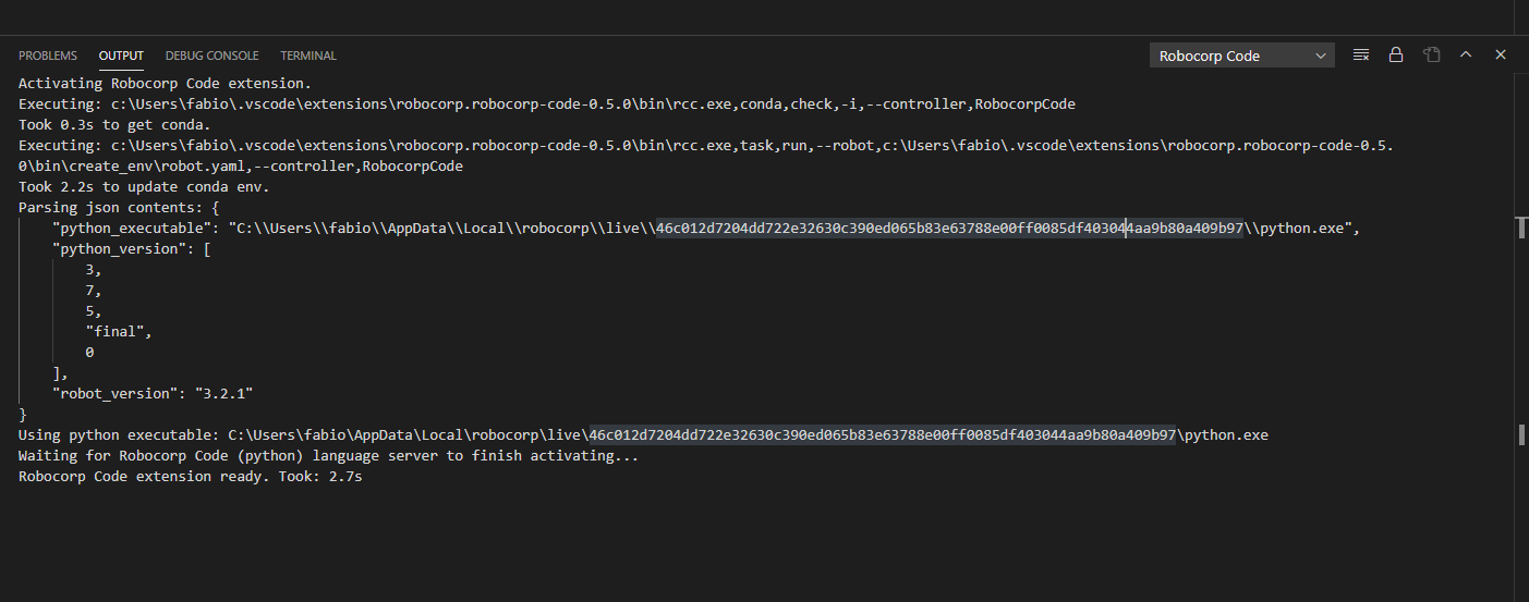 Robot Creation Error · Issue 200 · Robocorp Robotframework Lsp · Github