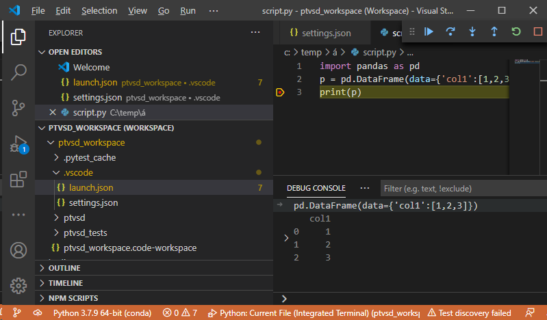 Debug Console With Python Expression Excludes Last Line Of Output · Issue 493 · Microsoft