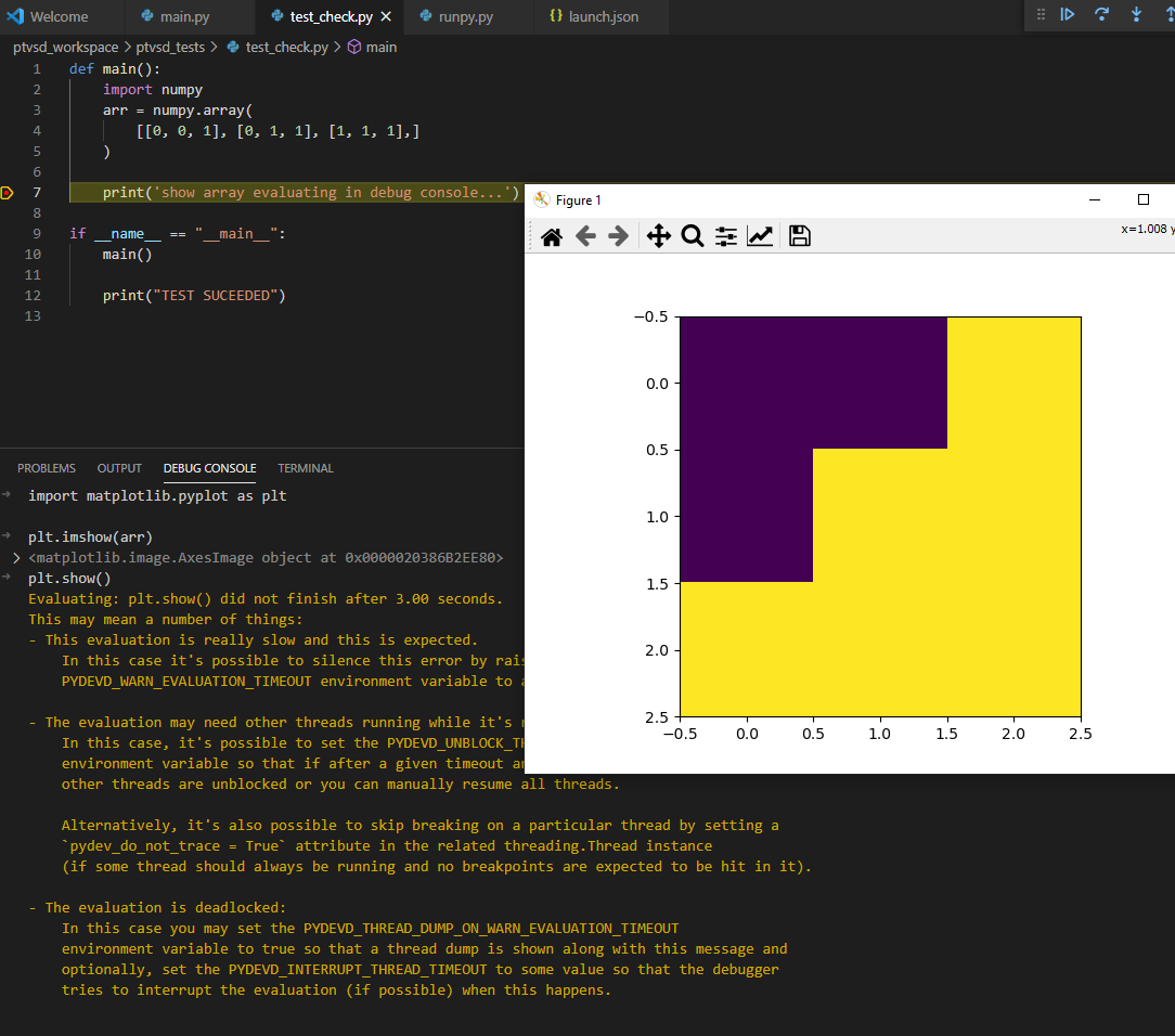 cannot diplay images in the debug mode · Issue #558 · microsoft/debugpy · GitHub