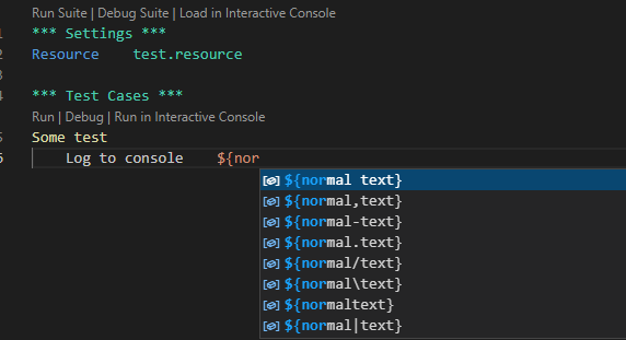 Provide variable completions when doing assign to variable (not just when loading variable ...