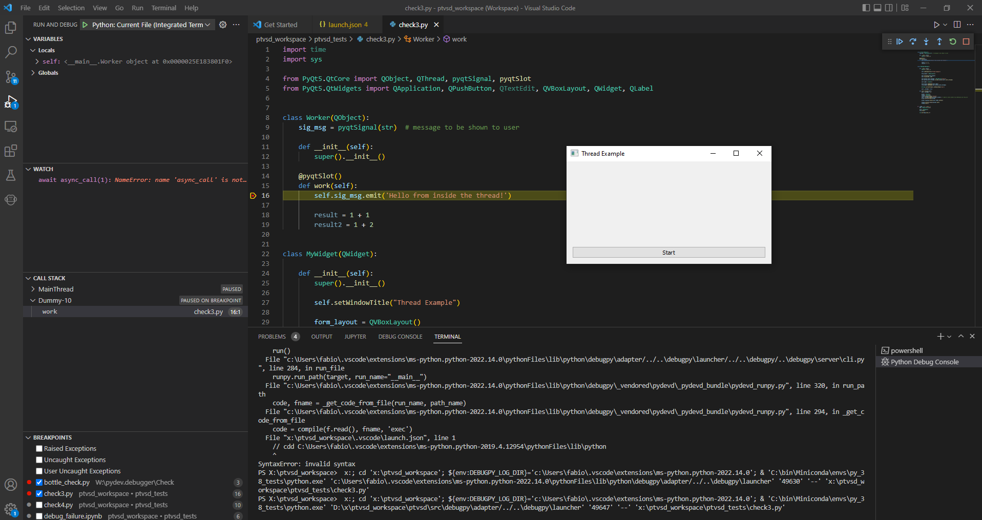Investigate Native Thread Detection · Issue 220 · Microsoft Debugpy · Github