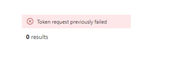 Microsoft Search Datasource error: Token request previously failed · Issue #2514 · microsoft ...