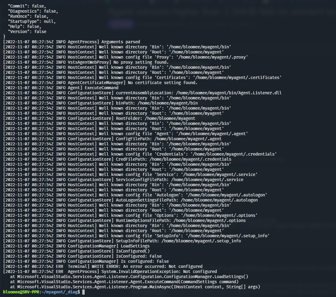 Agent V22111 Fails To Connect To Azure Devops · Issue 4035 · Microsoftazure Pipelines 