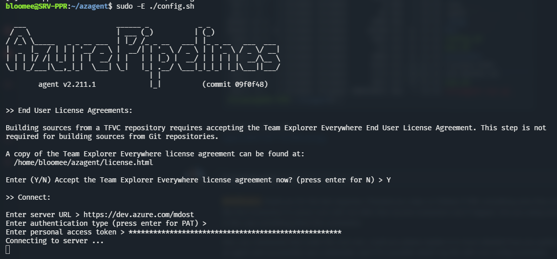 Agent (v2.211.1) fails to connect to Azure DevOps · Issue #4035 · microsoft/azure-pipelines ...