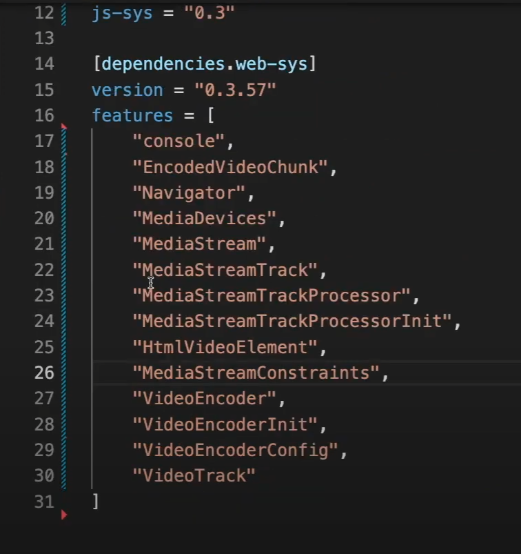 Web Sys 0 3 57 Is Missing Bindings For Mediastreamtrackprocessor · Issue 2927 · Rustwasm Wasm
