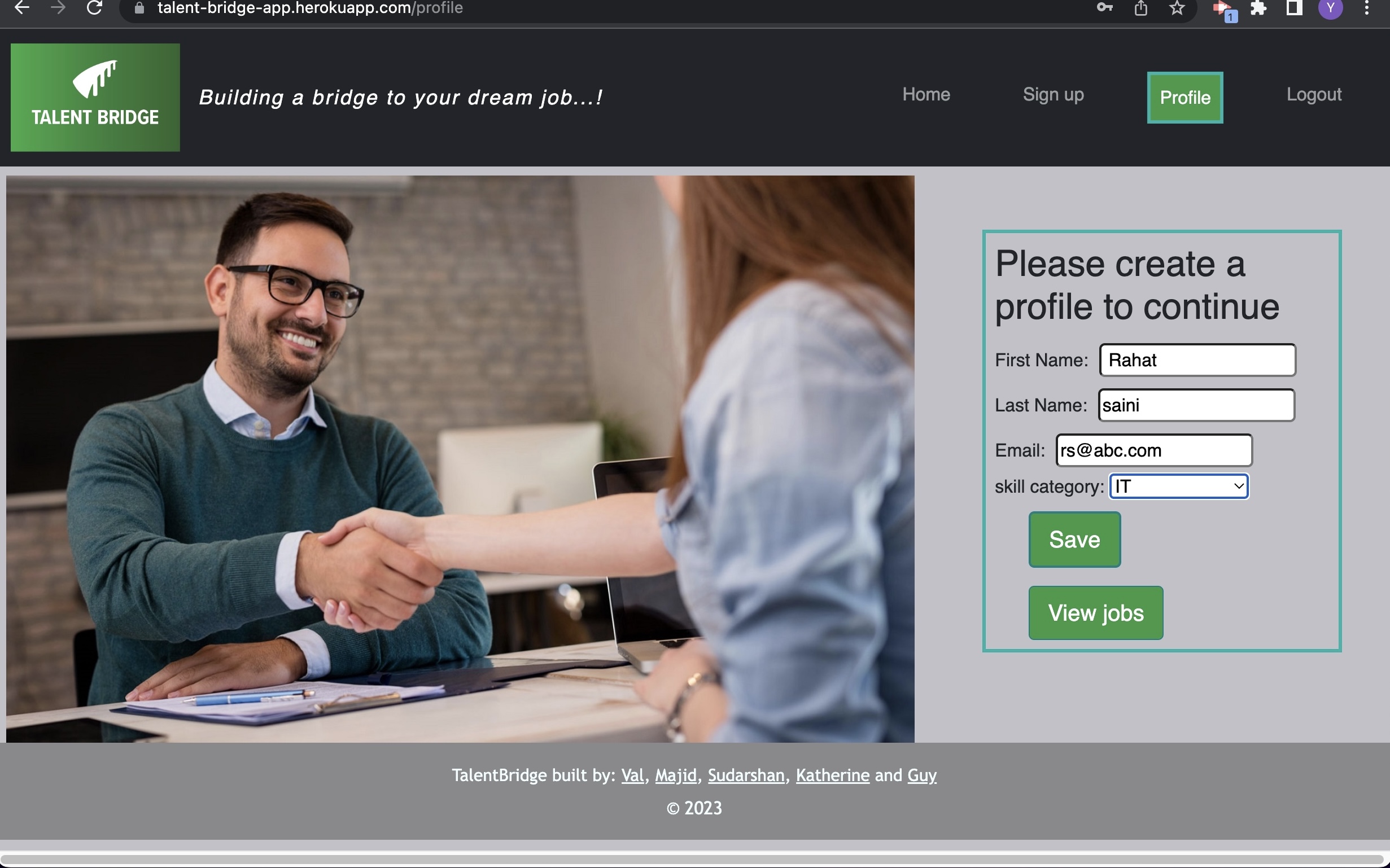 GitHub - GuyJiawei/TalentBridge-App: Project #2