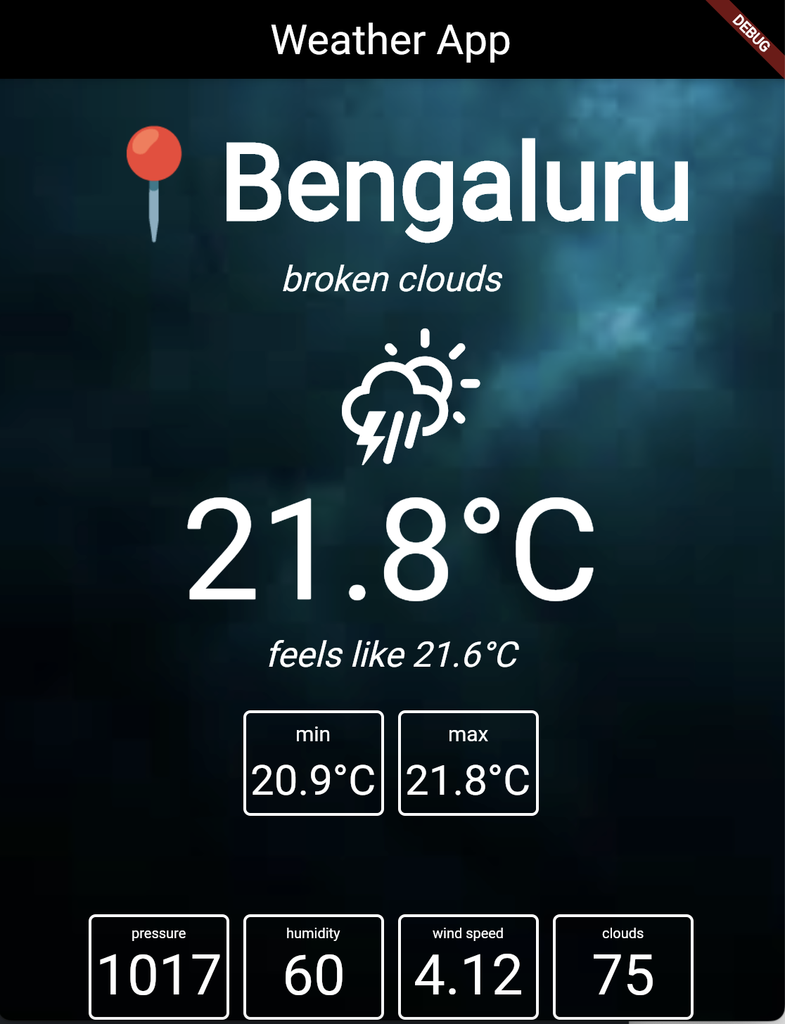 GitHub - deepthi76/weather-app: Weather App developed with Flutter ...