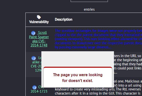 Tag Detail hover page is not loading · Issue #1150 · VulnerabilityHistoryProject/vulnerability ...