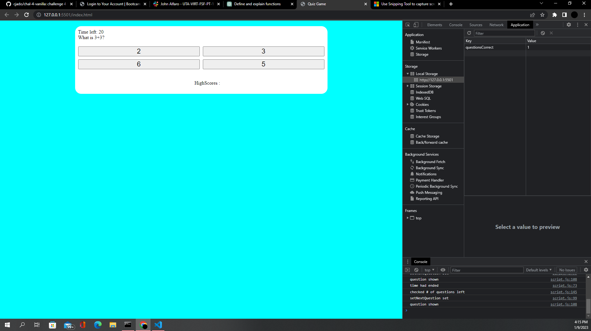 GitHub - cjado/chal-4-vanilla: challenge 4 for the coding bootcamp, this week... a quiz game