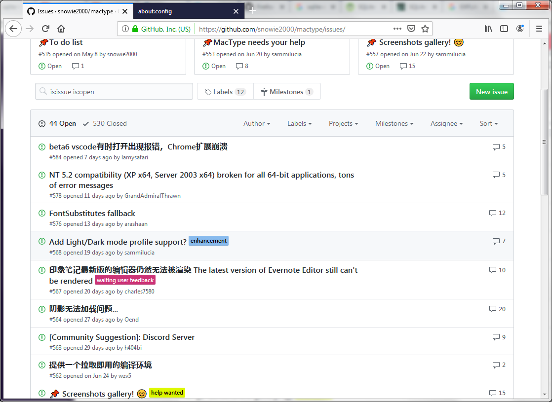 Firefox dev/nightly 69已删除cairo，无法渲染 · Issue #565 · snowie2000/mactype ...