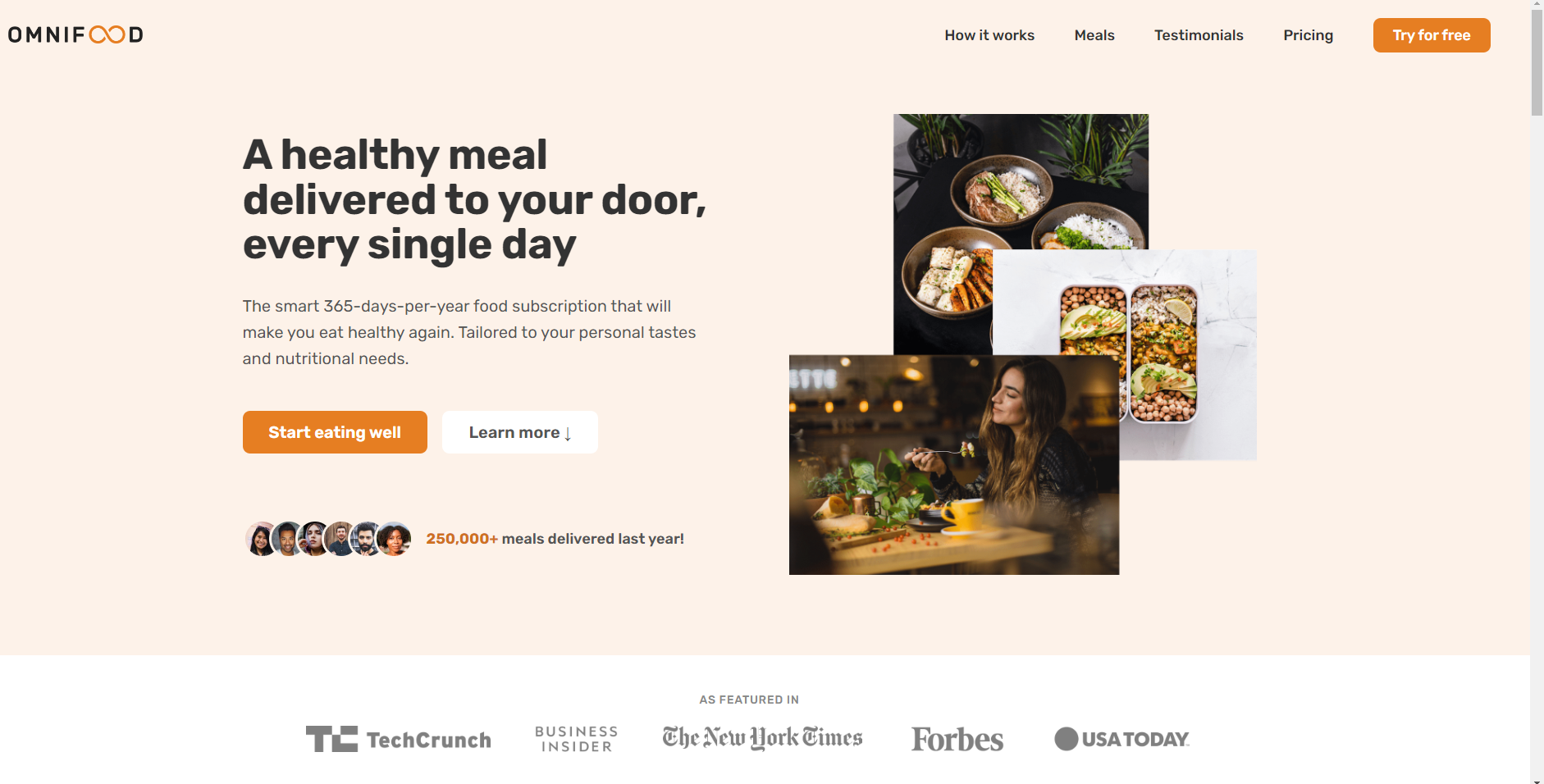 GitHub - Marta-Luba/Omnifood: food subscription website