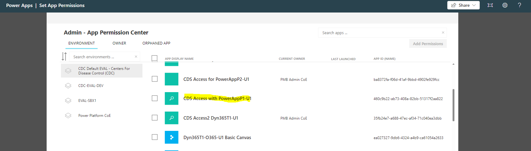 [CoE Starter Kit - BUG] Set App Permissions Getting failure on Helper Object Operations when ...
