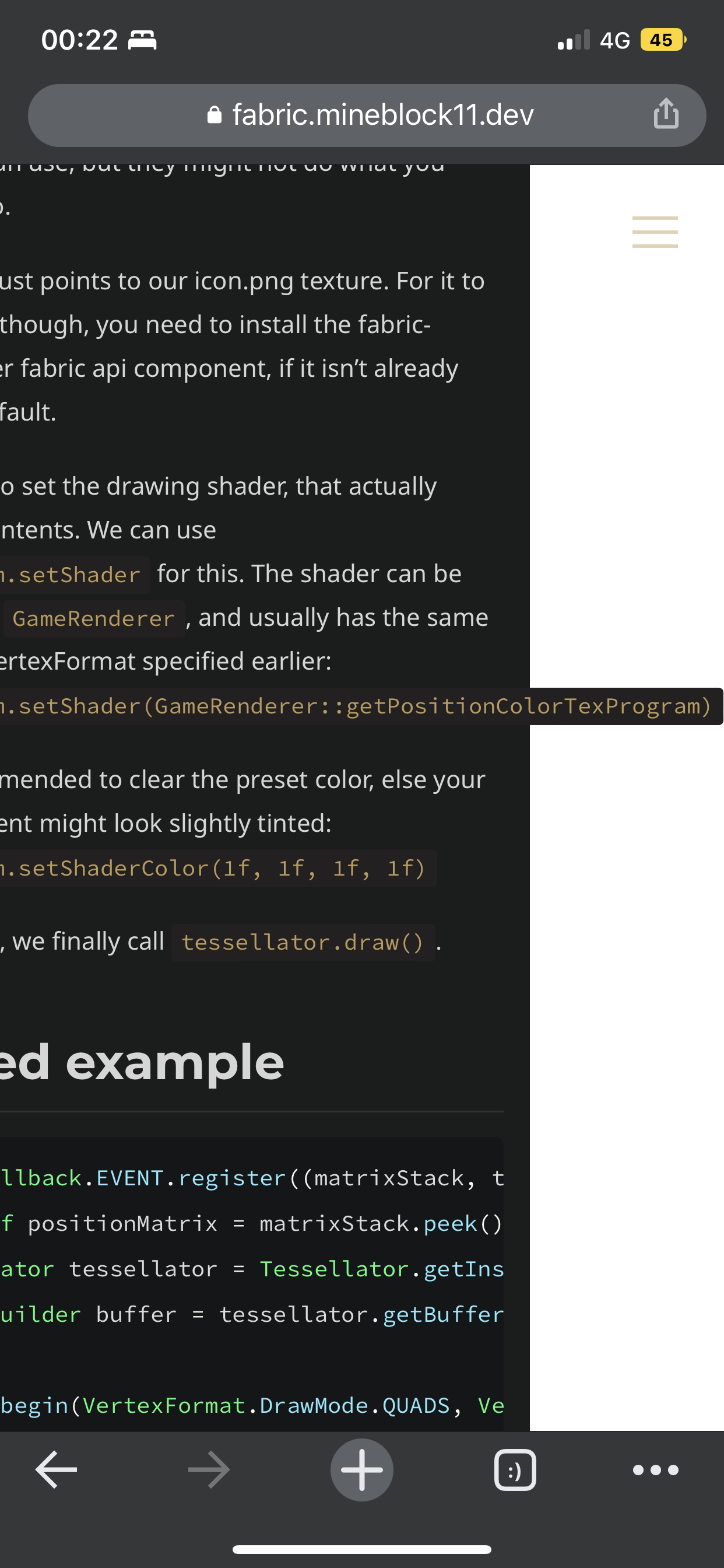 Bug - Line breaking issues in Safari · Issue #27 · moddedmc-wiki/fabric-modding-wiki · GitHub