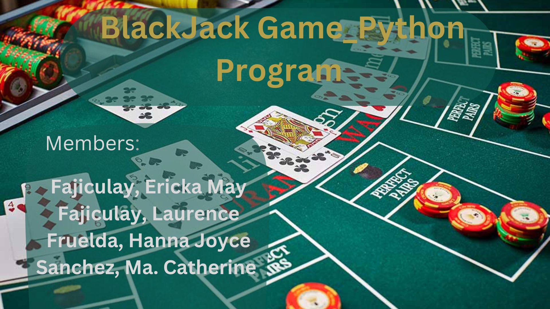 GitHub - LaurenceFajiculay/BlackJackGame: Final Project in Advance Programming