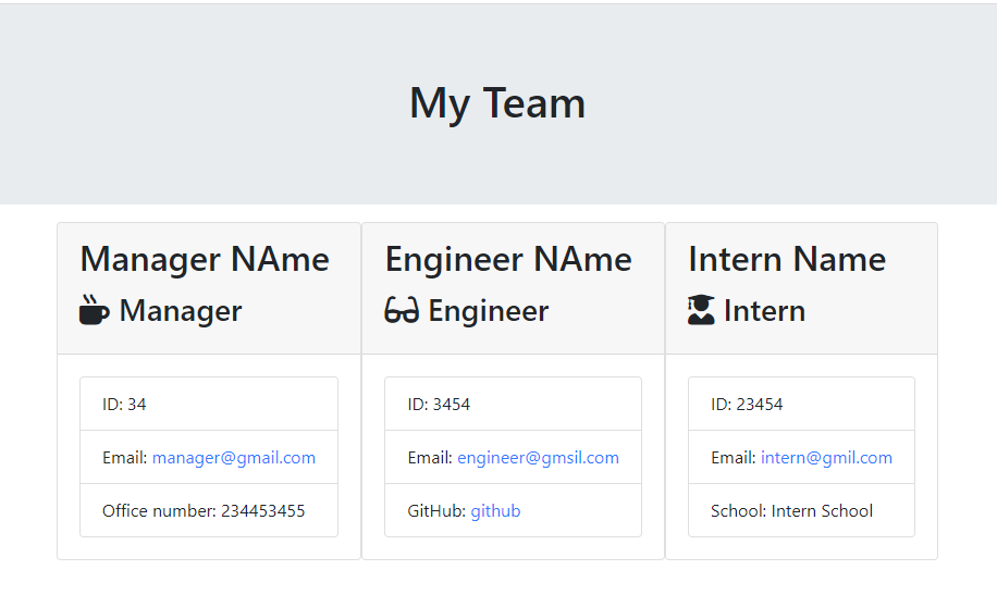 GitHub - Nicholasbrink/Team-Profile-Generator