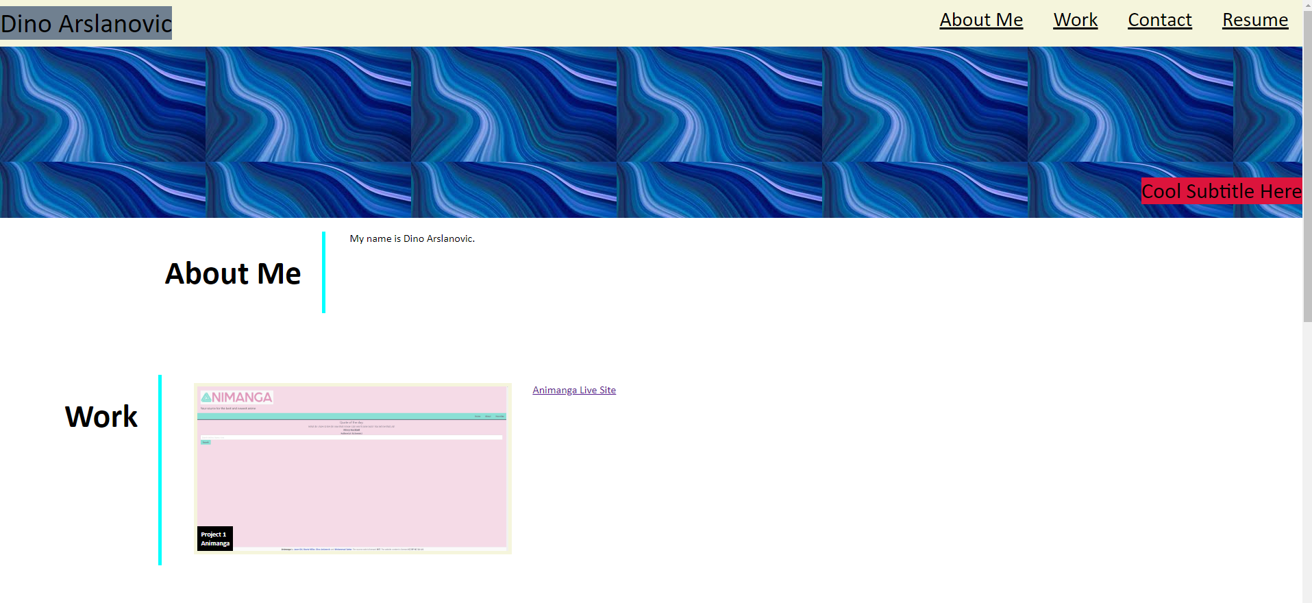 GitHub - dinoarslanovic26/Personal-Portfolio