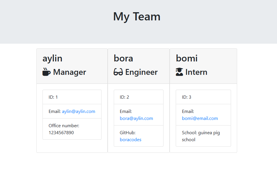 GitHub - byaylin/team-profile-generator