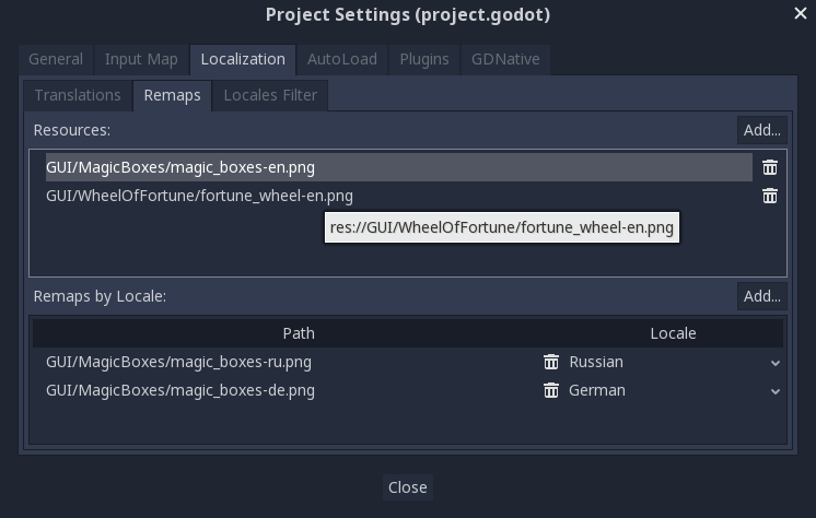 Bug in localized remapped resources · Issue #34058 · godotengine/godot · GitHub