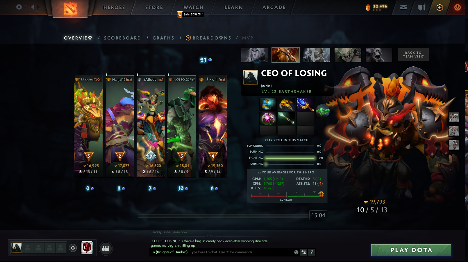 Candy Bag Not Filling Up · Issue 5197 · Valvesoftwaredota2 Gameplay · Github 
