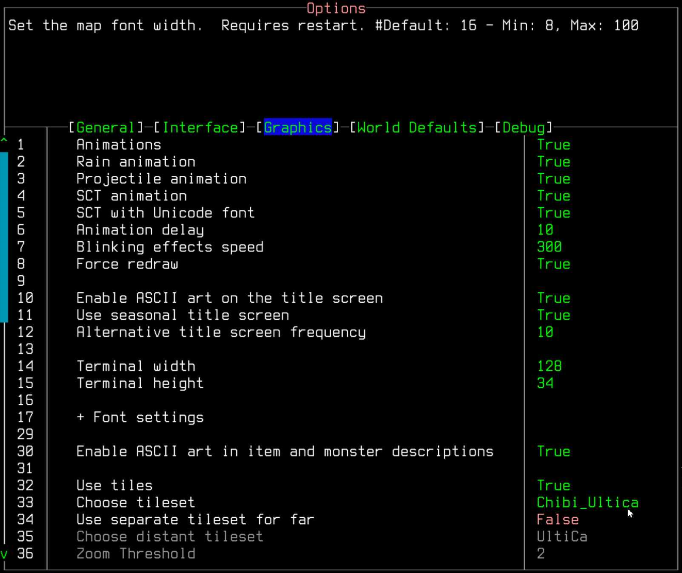 Font options act as if they aren't collapsed even though they are ...