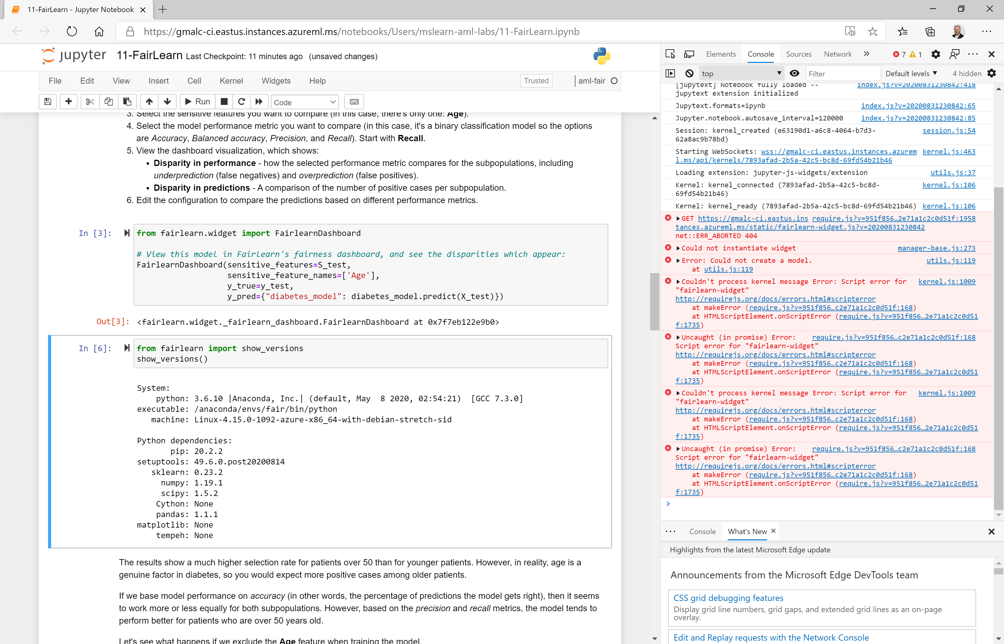 Dashboard did not even show · Issue #484 · fairlearn/fairlearn · GitHub
