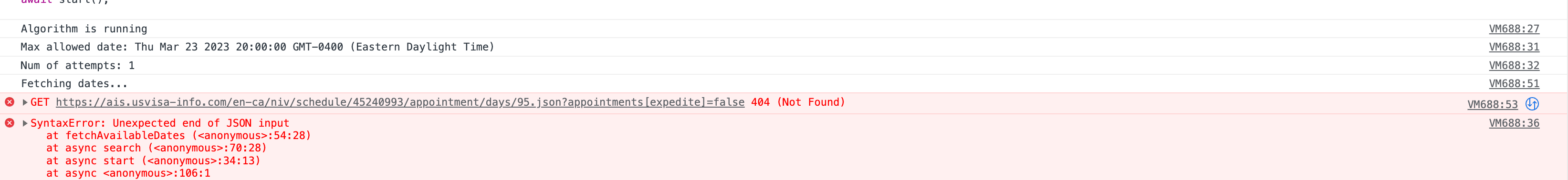 US appointment slot scheduler · GitHub