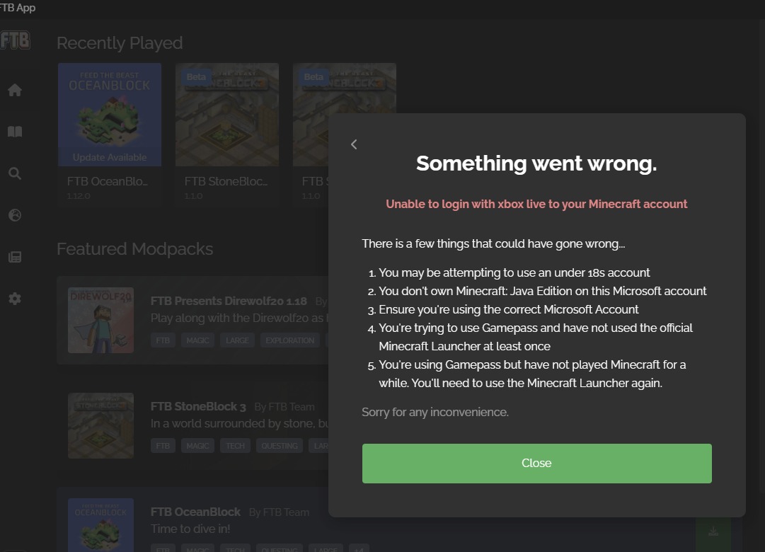 [Bug]: error! unable to update, validate or find your profile, please sign in again. · Issue ...