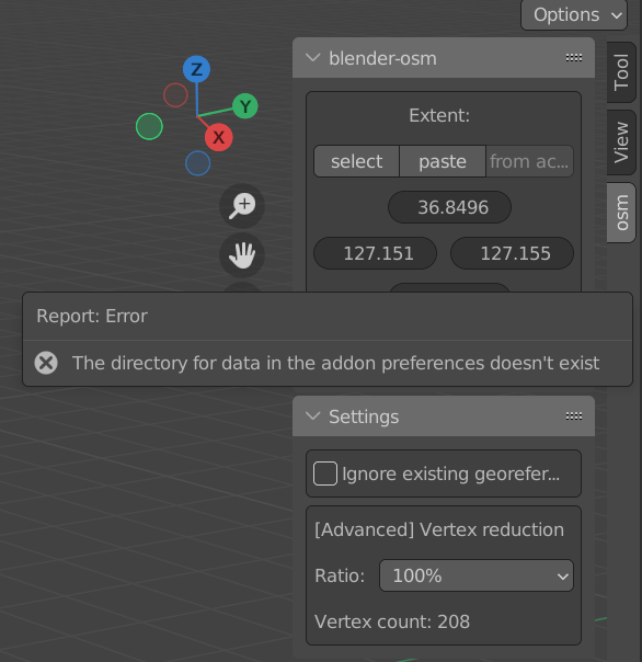 The directory for data in the addon preferences doesn't exist · Issue #325 · vvoovv/blosm · GitHub