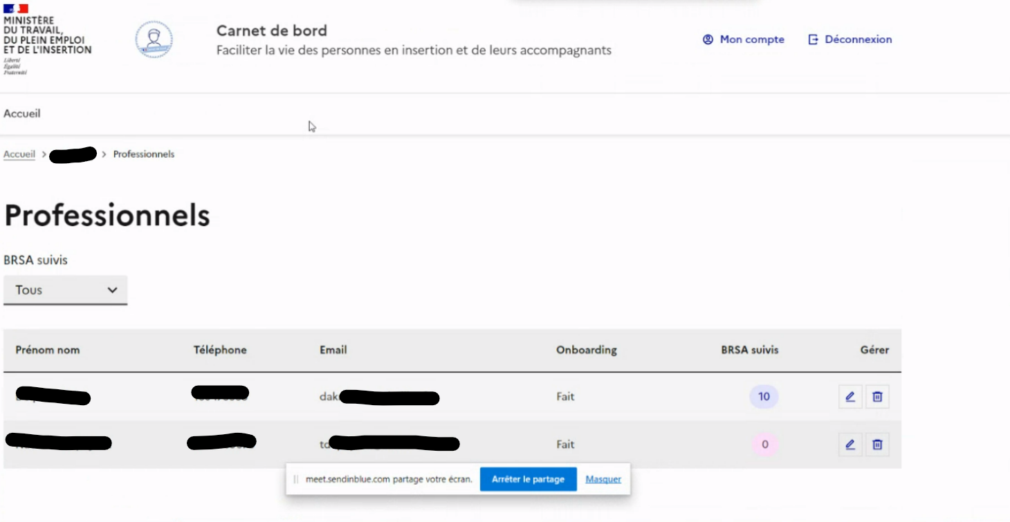 Création d'un compte pro après suppression d'un compte gestionnaire a partir du meme email ...