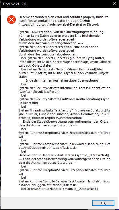 Deceive is not working · Issue #166 · molenzwiebel/Deceive · GitHub