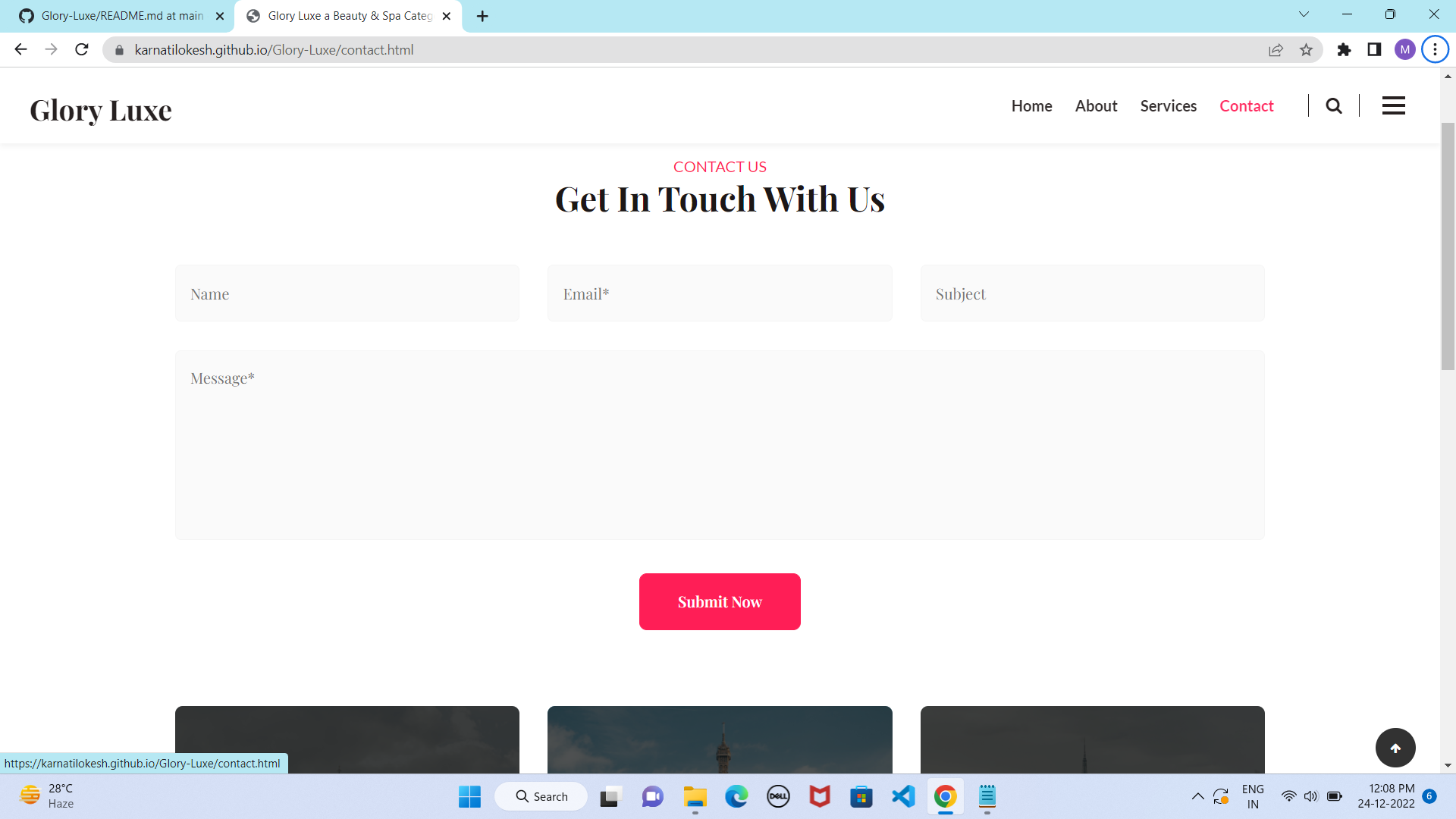 GitHub - KARNATILOKESH/Glory-Luxe
