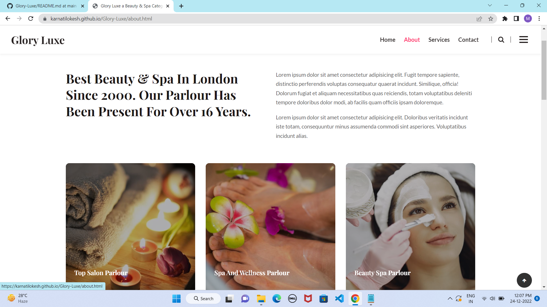 GitHub - KARNATILOKESH/Glory-Luxe