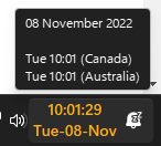 Timezones displayed as local time · Issue #1023 · marticliment/ElevenClock · GitHub