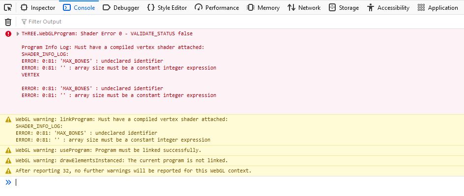 r140 and MAX_BONES · Issue #23980 · mrdoob/three.js · GitHub