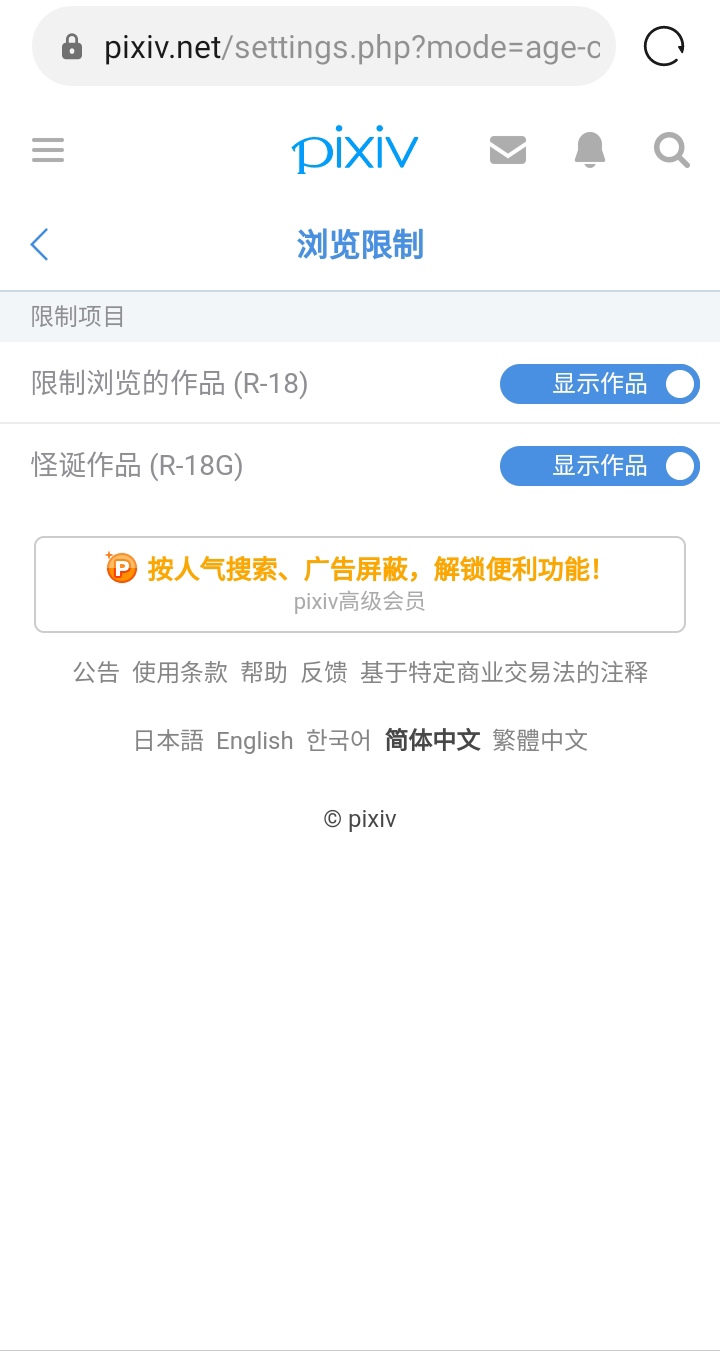 关闭了n是不可以的，却不能看。 · Issue #448 · Notsfsssf/pixez-flutter · GitHub