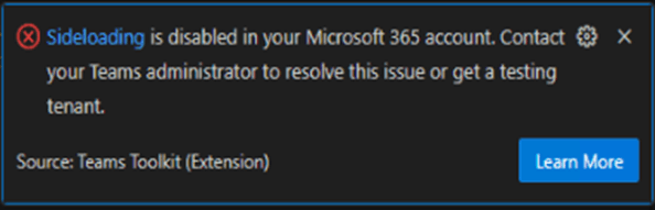 Sideloading is disbaled · Issue #8780 · MicrosoftDocs/msteams-docs · GitHub