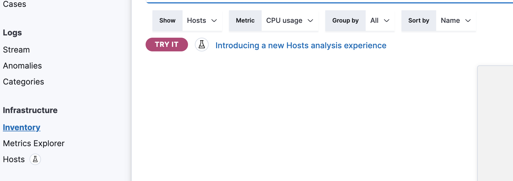 [REQUEST]: Infrastructure Hosts Feature (Technical Preview only) · Issue #2609 · elastic ...